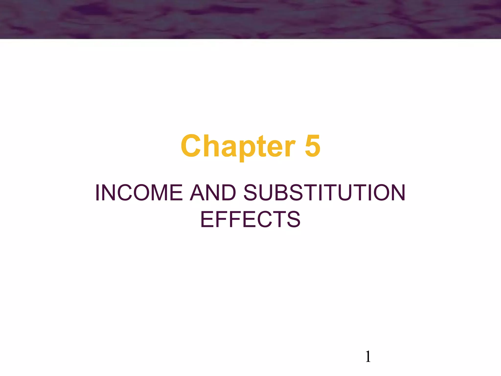 Income And Substitution Effect | PPT