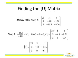 Numerical Methods: Solution of system of equations | PDF