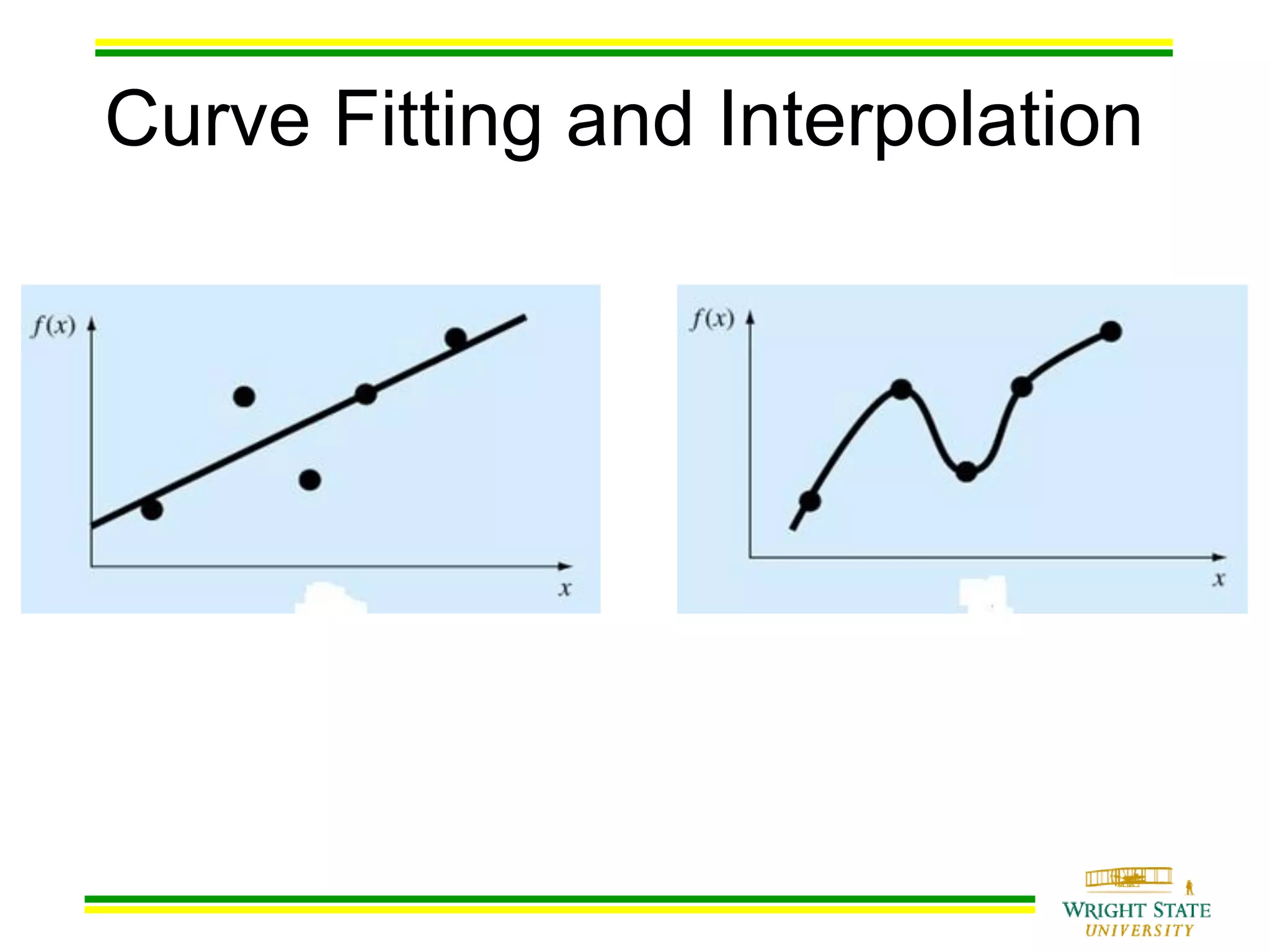 Numerical Methods: curve fitting and interpolation | PDF