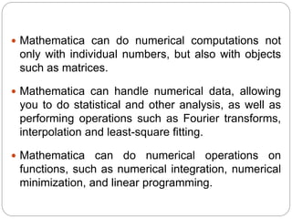 Me 443 1 what is mathematica Erdi Karaçal Mechanical Engineer ...