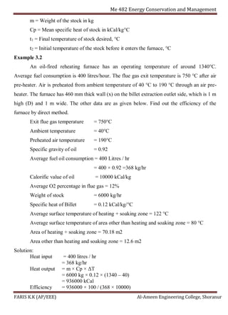 Me 482 energy conservation and management notes | PDF