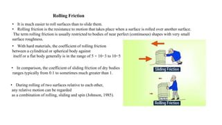 gear and rolling friction | PPTX