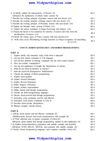 Me6010 robotics | DOCX