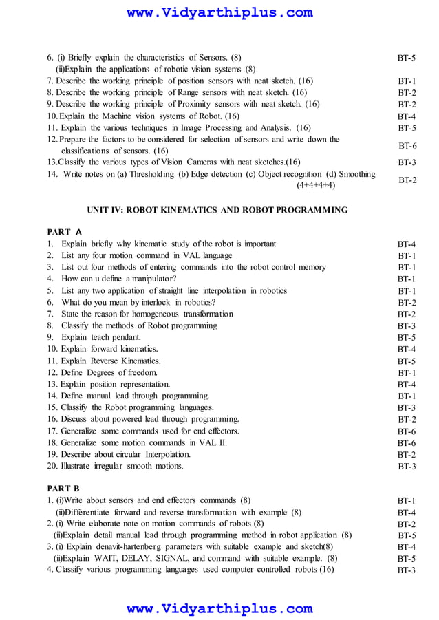 Me6010 robotics | DOCX