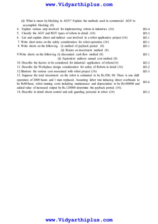 Me6010 robotics | DOCX