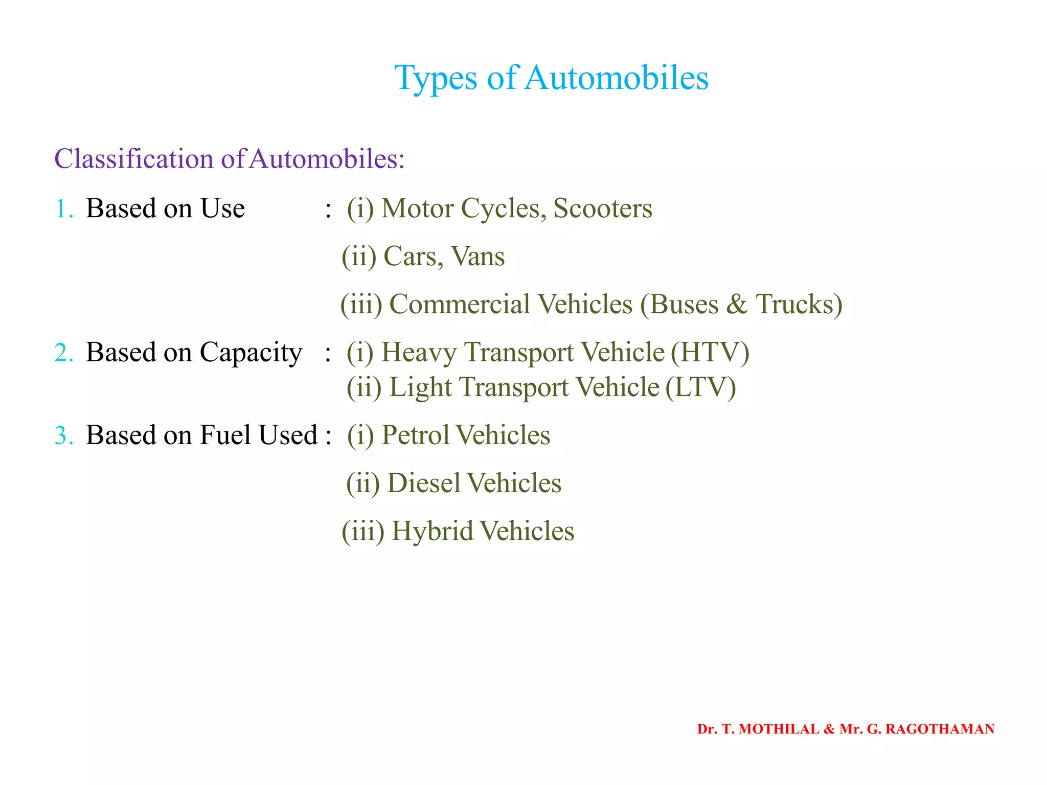 ME6602 - AUTOMOBILE ENGINEERING - UNIT 1- VEHICLE STRUCTURE AND ENGINES ...