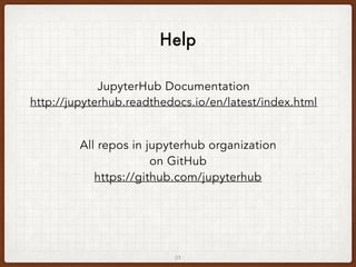 JupyterHub - A "Thing Explainer" Overview | PDF