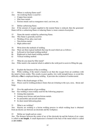 Me8392 manufacturing technology-i part-a questions & answers- | PDF