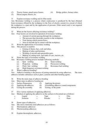 Me8392 manufacturing technology-i part-a questions & answers- | PDF