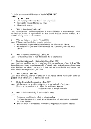 Me8392 manufacturing technology-i part-a questions & answers- | PDF