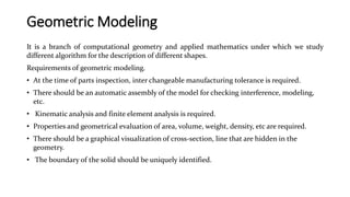 Computer Aided Design and Manufacturing Systems | PPT