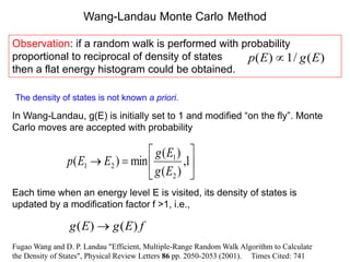 Lecture: Ensembles and free energy in Monte Carlo simulations | PPT