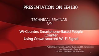 Wi-Counter : Smartphone Based people counter | PPT