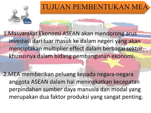MASYARAKAT EKONOMI ASEAN (MEA) | PPTX