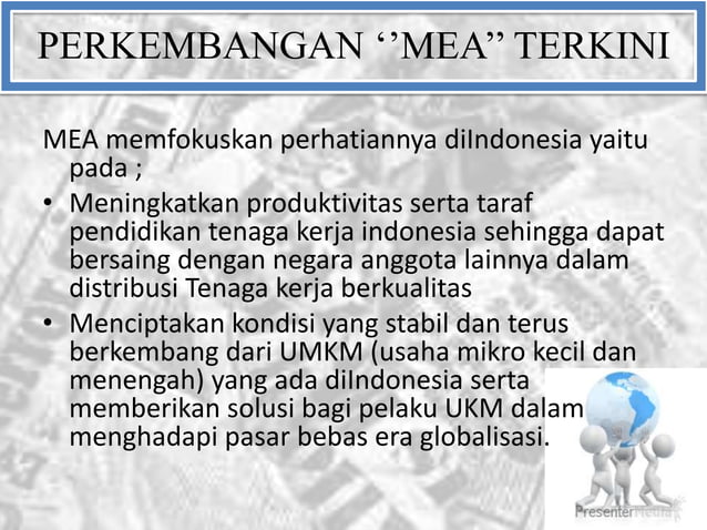 MASYARAKAT EKONOMI ASEAN (MEA) | PPTX