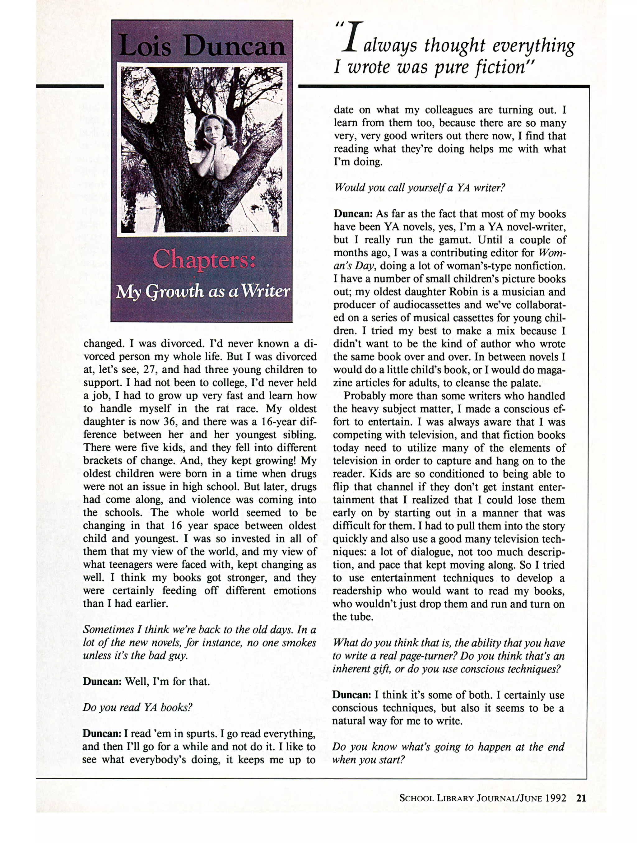 1992 Margaret A. Edwards Award article | PDF