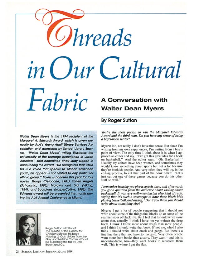 1994 Margaret A. Edwards Award article | PDF | Awards Shows | Events