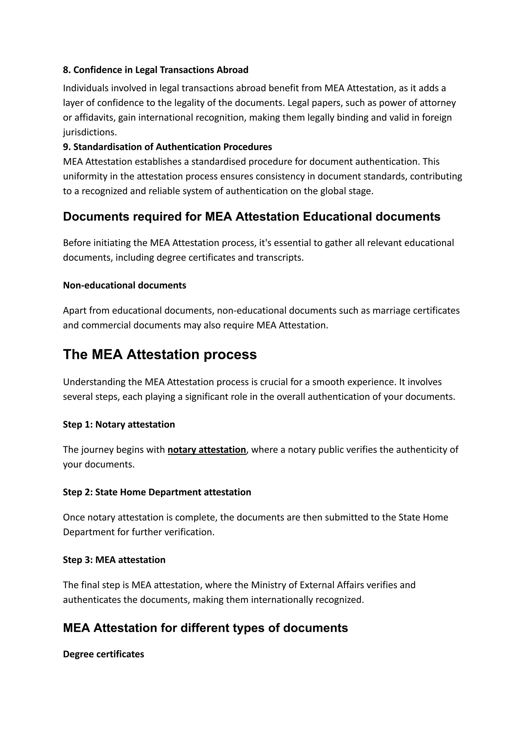 MEA Attestation - Everything you need to know | PDF
