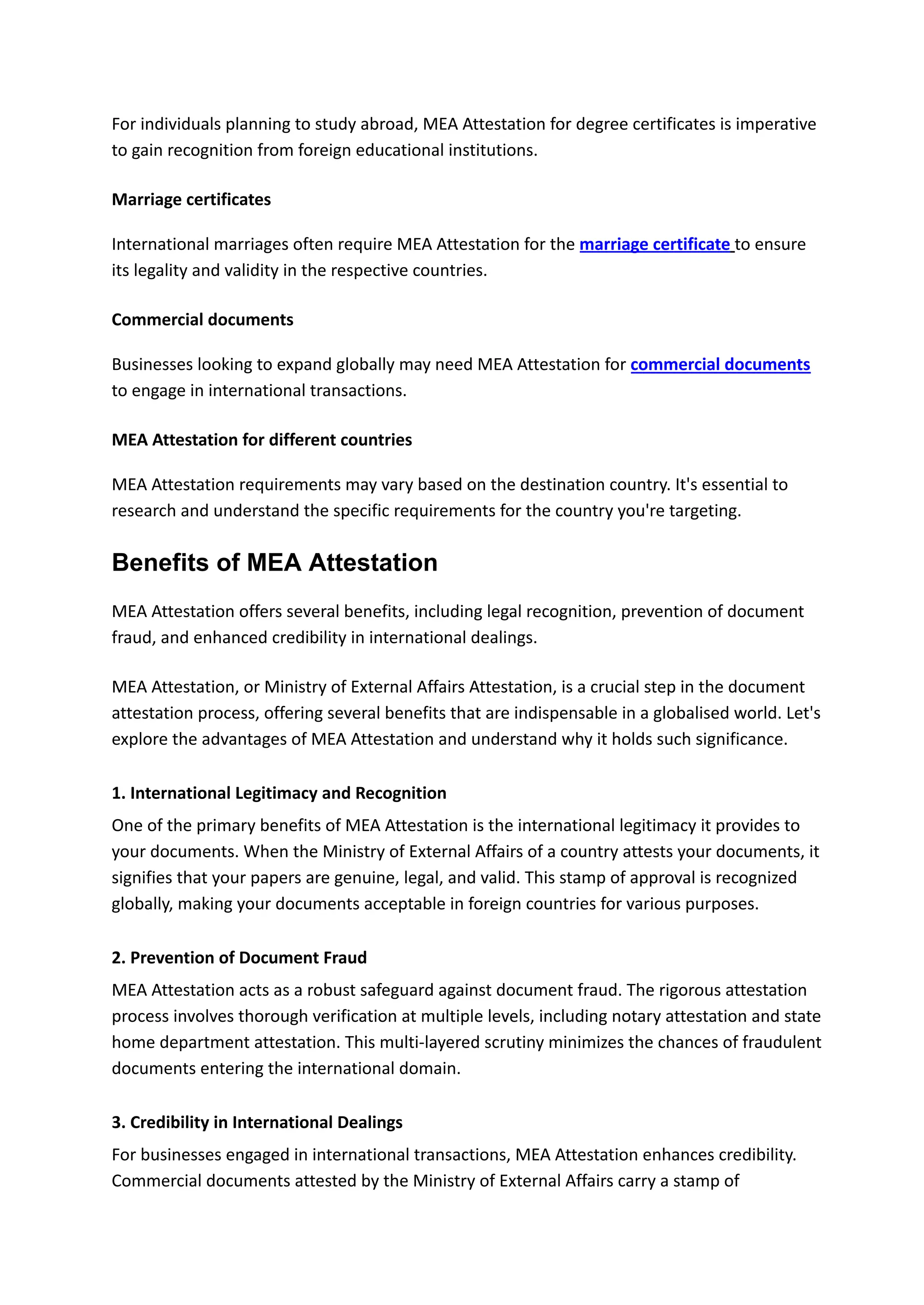 MEA Attestation - Everything you need to know | PDF