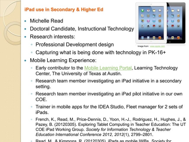 Mobile Learning: Implementation and Research | PPT | Free Download