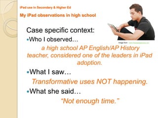 Mobile Learning: Implementation and Research | PPT