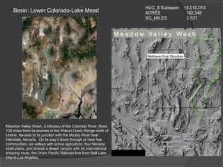 Meadow Valley Wash Drop Structure | PPT