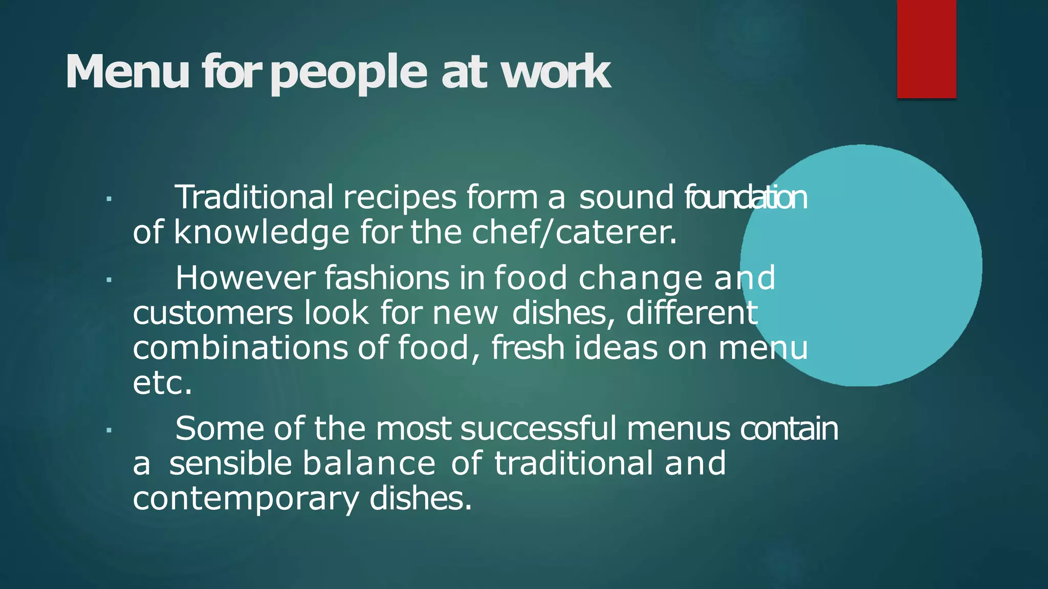 Meal and Menu Management | PPTX