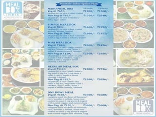 MealBox India tiffin service | PPT