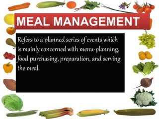 Meal management | PPTX