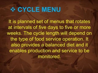Meal management | PPTX
