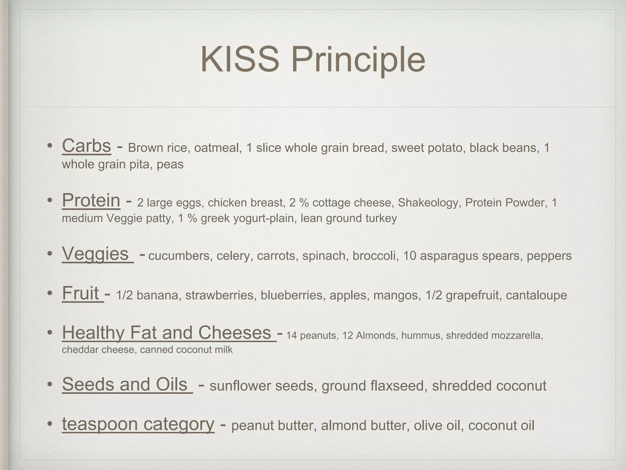 Meal planning 101 | PPTX