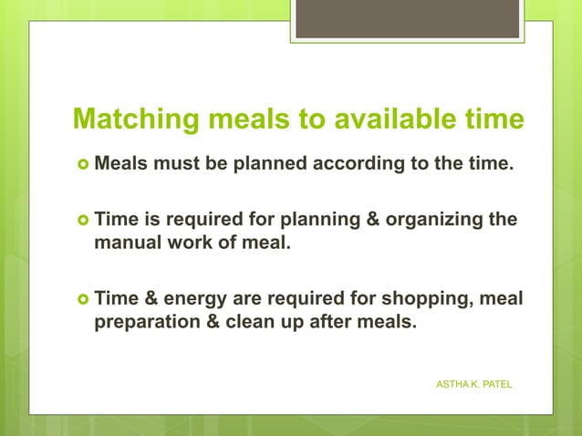 Meal Planning or diet Planning | PPTX | Healthy Cooking and Eating ...