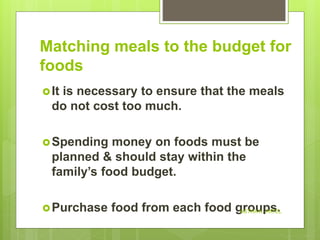 Meal Planning or diet Planning | PPTX