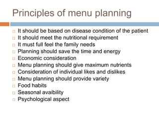 Meal planning for different categories | PPSX