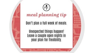 Meal Planning Tips | PPT