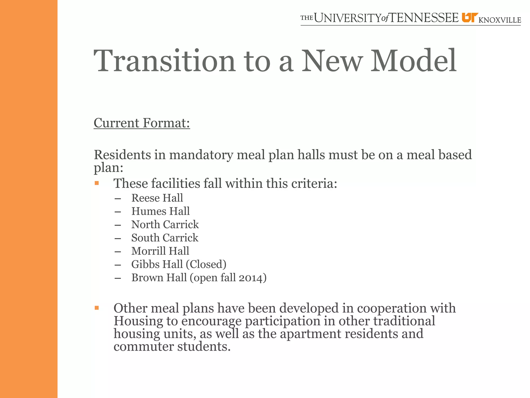 Meal plan proposal september 2013 28version3 29 | PPTX