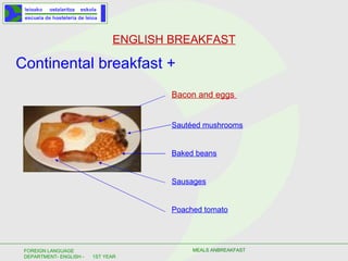 Meals and breakfast | PPT