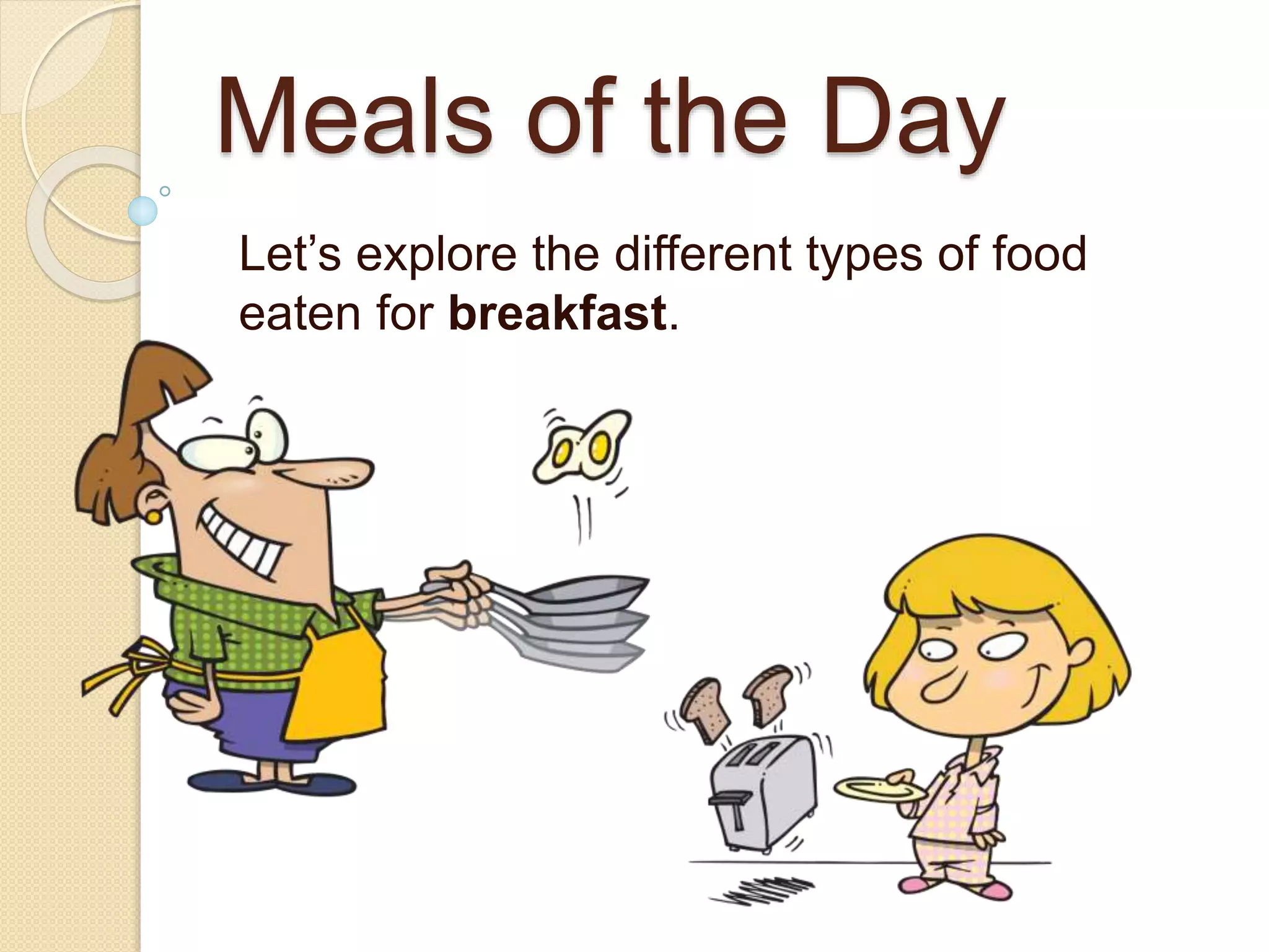 Meals of the day | PPTX