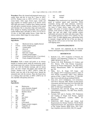 Mealworms study protein content | PDF