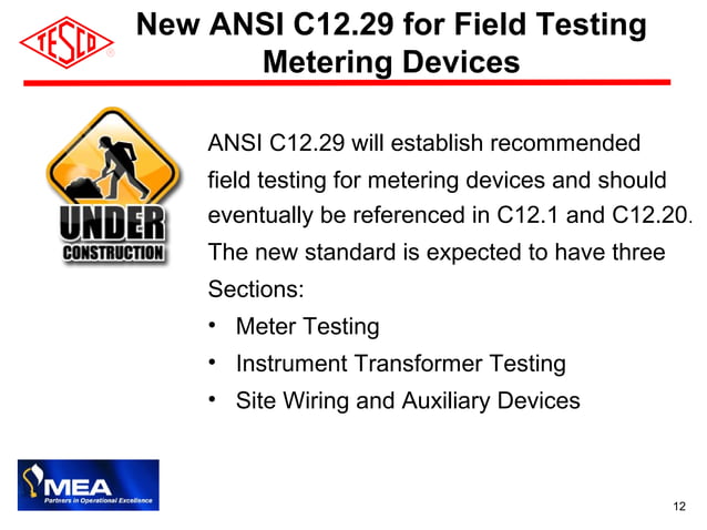 ANSI C12.20 and Proposed Field Testing Changes | PPT