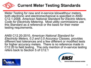 ANSI C12.20 and Proposed Field Testing Changes | PPT