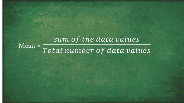 Mean For Ungrouped Data Pptx 1443