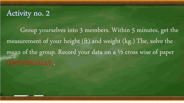 Mean For Ungrouped Data Pptx 8456