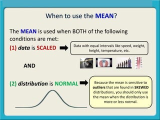 Mean median - mode classification | PPT