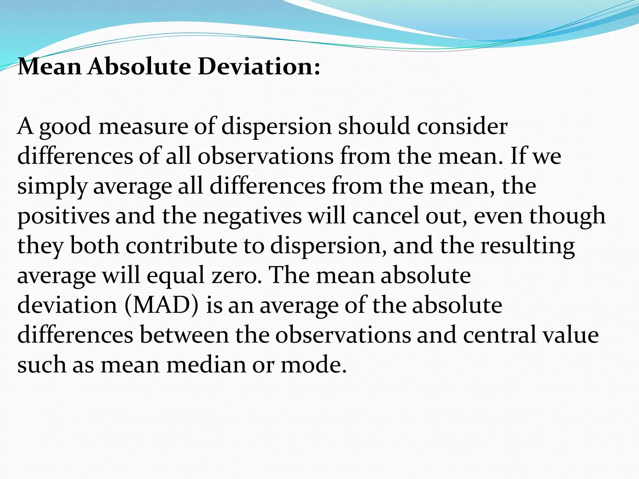 Mean Absolute Deviation About Median Pptx Physics Science