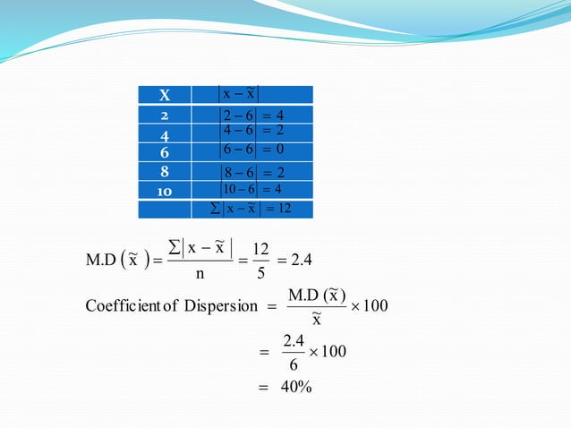 Mean absolute deviation about median | PPTX | Physics | Science