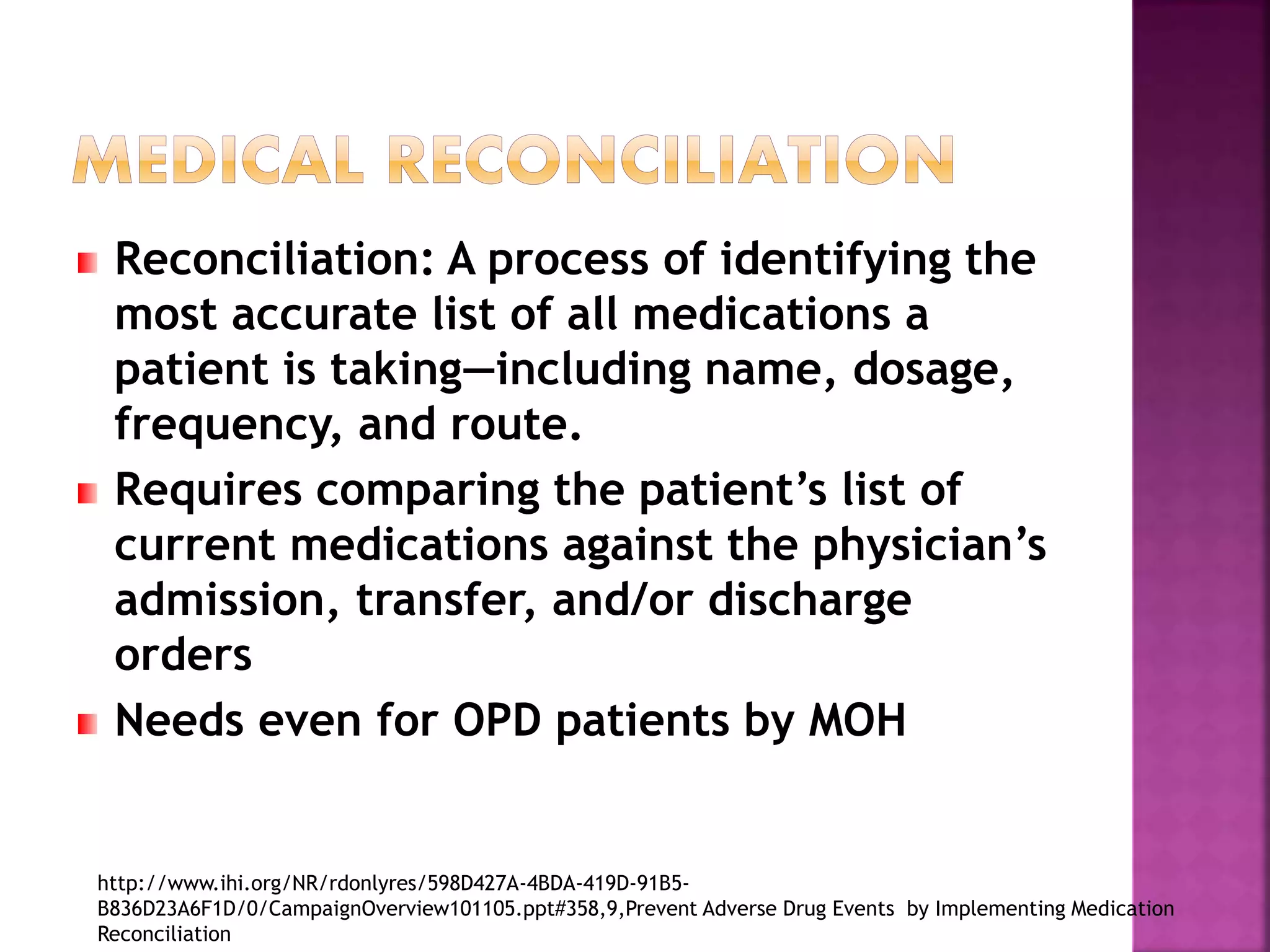 HOW TO MINIMIZE MEDICATION ERROR | PPT | Free Download