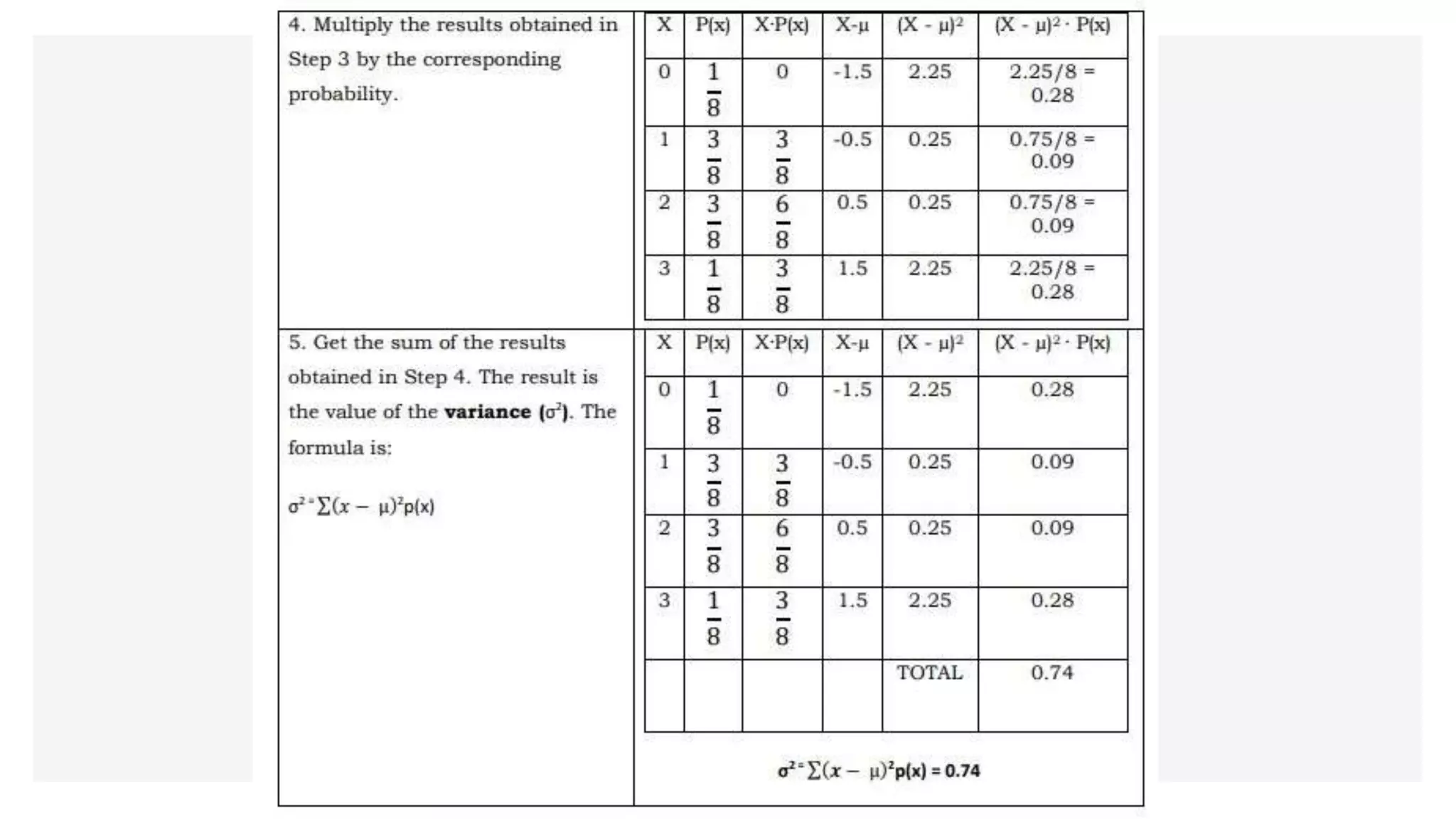 Mean And Variance Of Discrete Random Variablepptx 6124