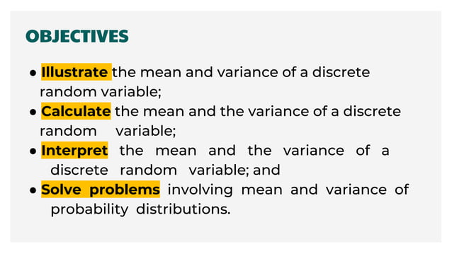 Mean and Variance of Discrete Random Variable.pptx