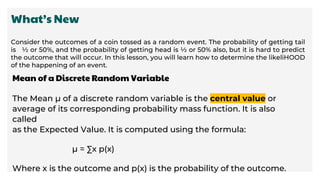 Mean and Variance of Discrete Random Variable.pptx